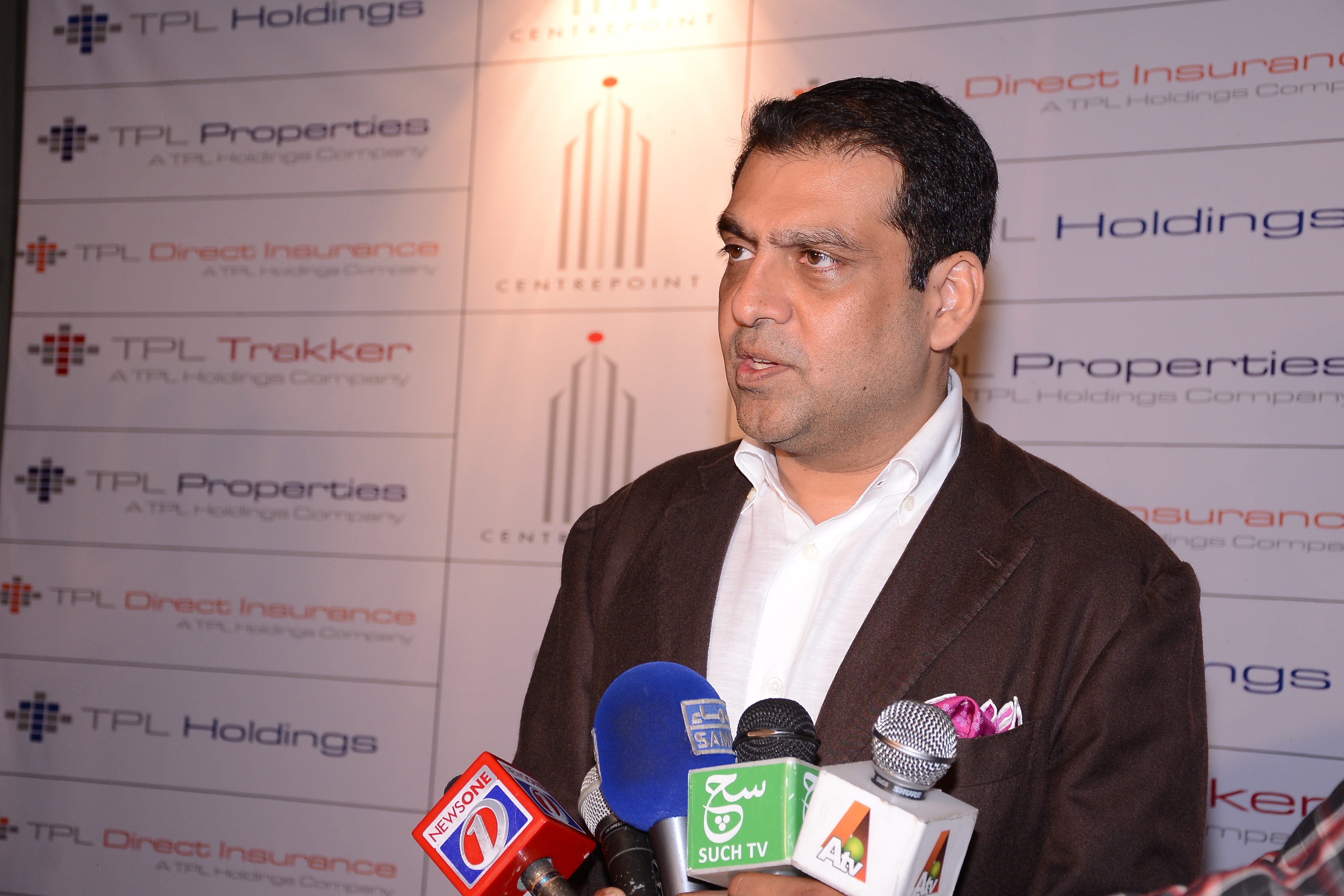 Mr. Ali Jameel CEO TPL Holding Company briefing reporters - Rewaj ...